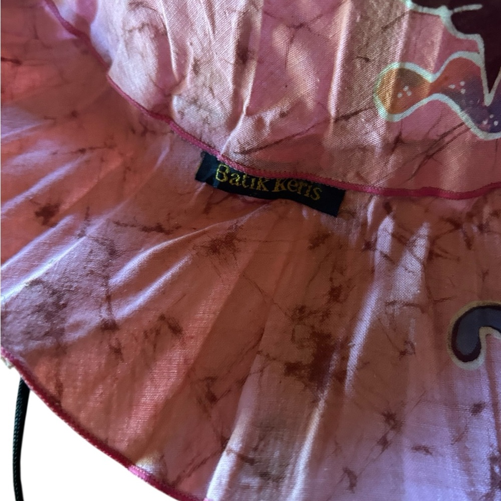 batik keras | Accessories | Pink Batik Keris Hat | Poshmark